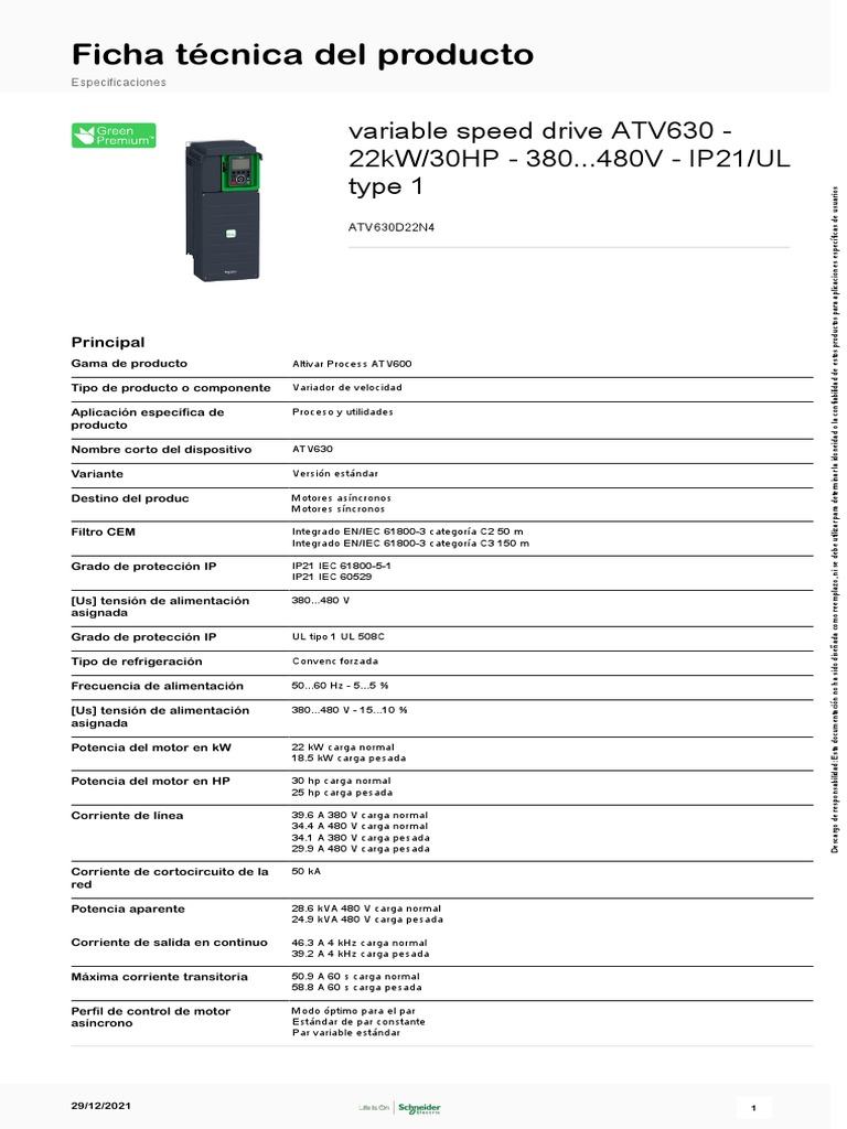 Altivar Process 600 - ATV630D22N4 | PDF | Relé | Agua