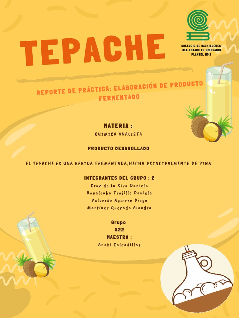 Tepache | PDF | Fermentación | Bebida