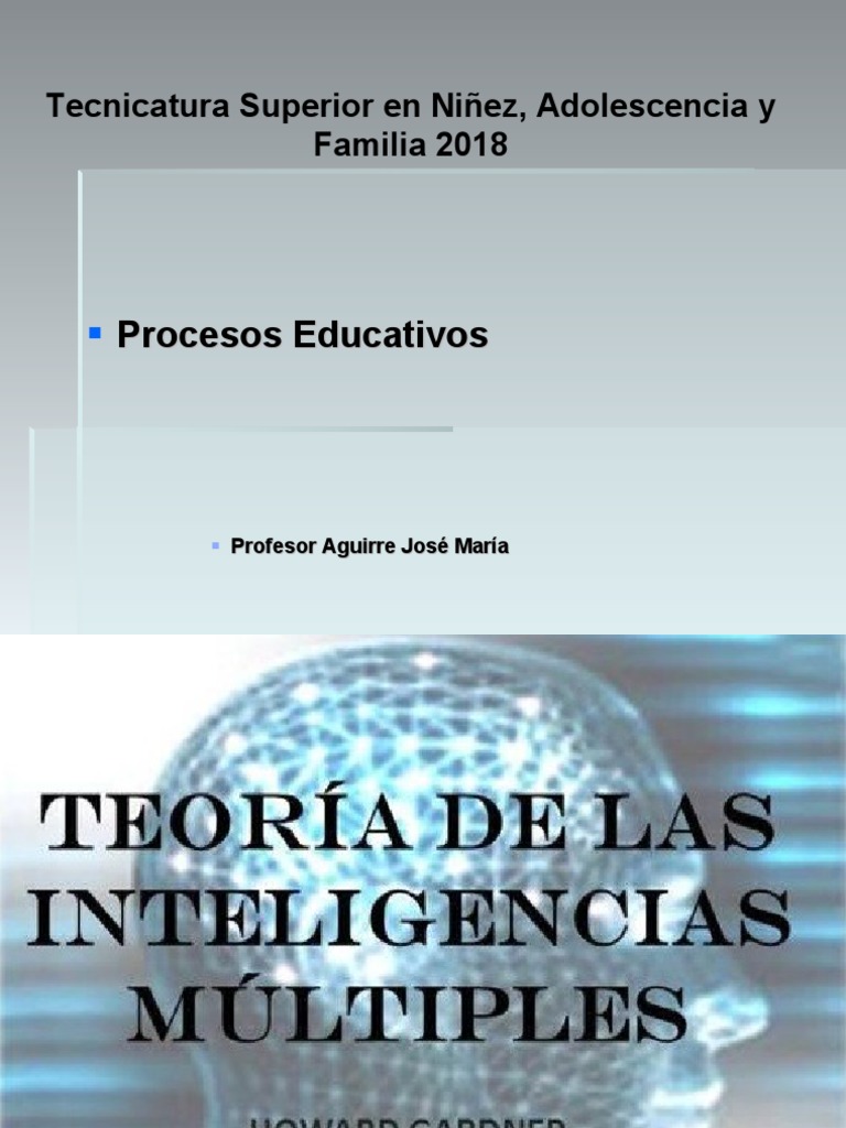 Análisis de la Teoría de las Inteligencias Múltiples de Howard Gardner y su aplicación en el ...