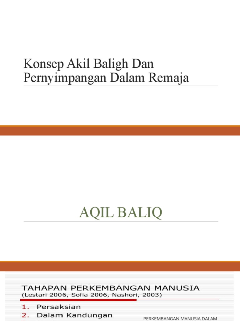 5.aqil Baliq Dan Konsekuensi | PDF
