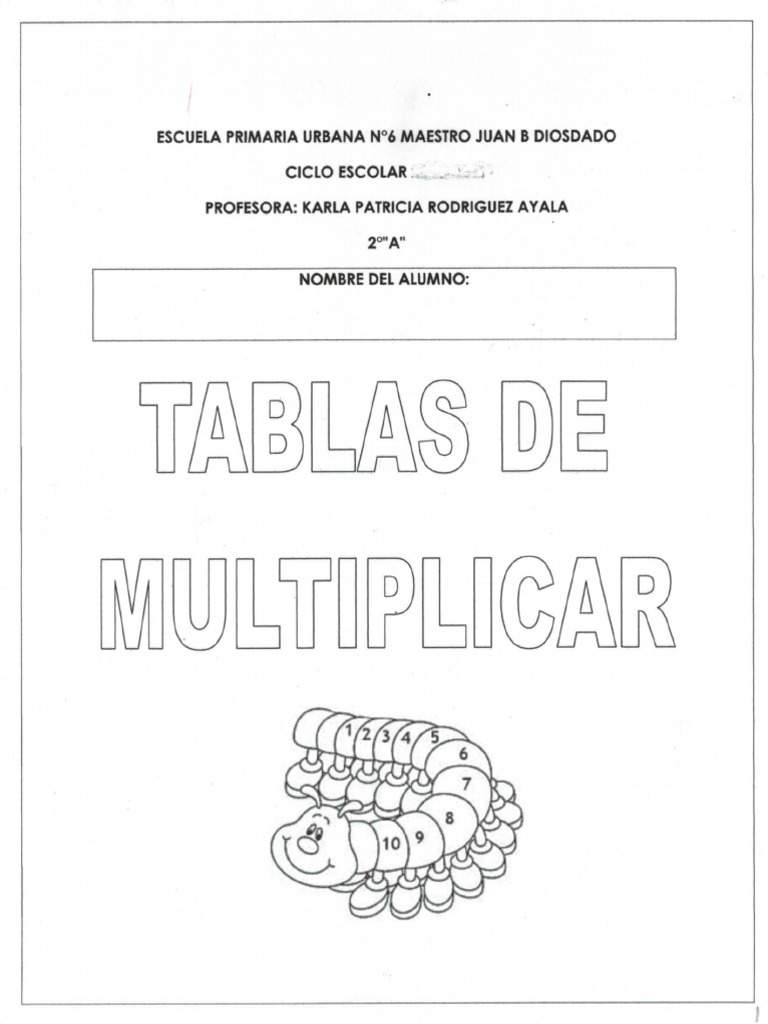 Tablas de multiplicar (3).pdf | PDF