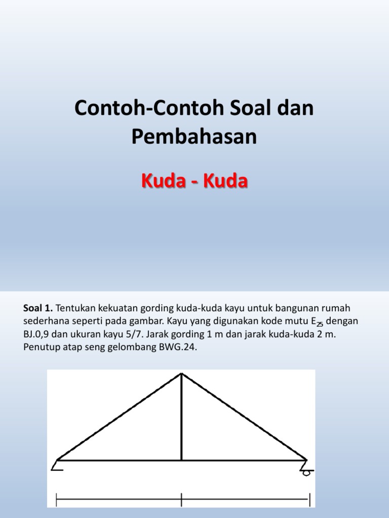 Soal dan Pembahasan Kuda-Kuda | PDF