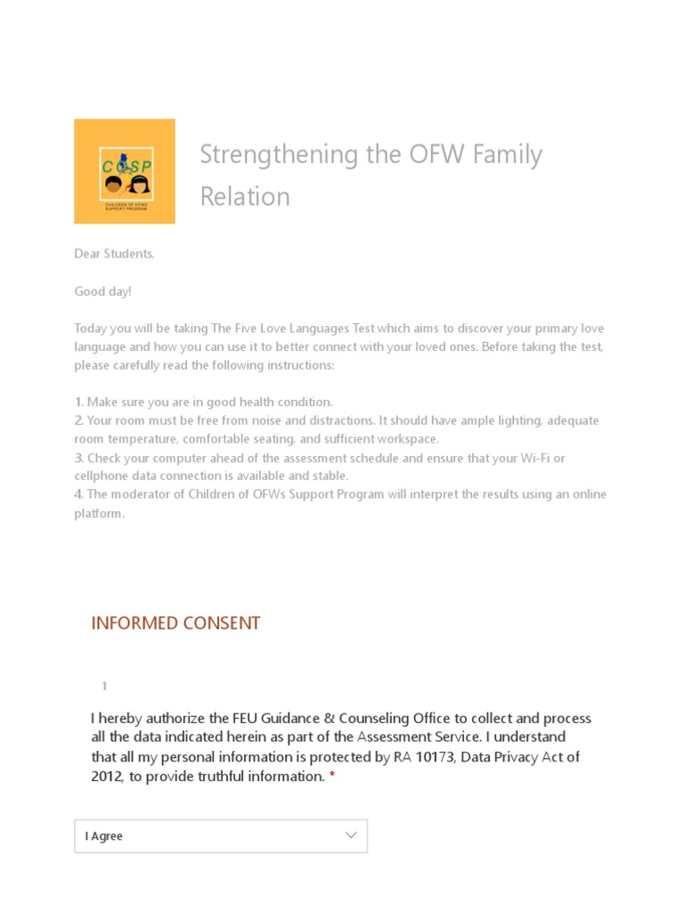 Strengthening The OFW Family Relation PDF | PDF | Privacy | Communication