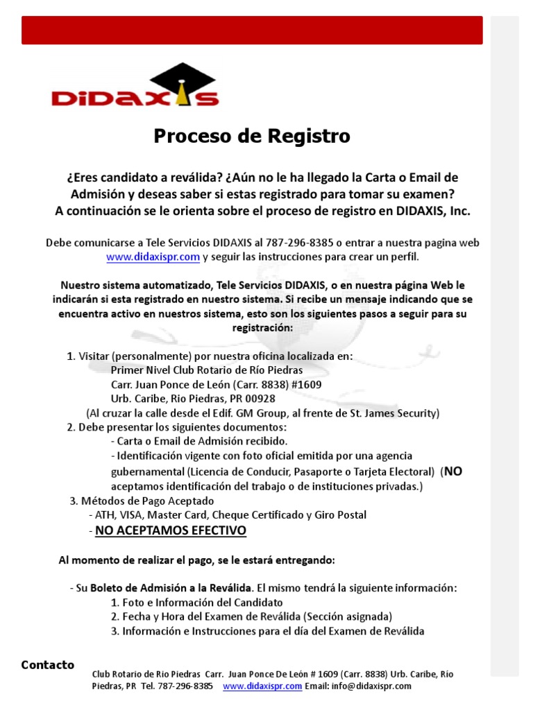 Proceso Registro Didaxis PDF | PDF