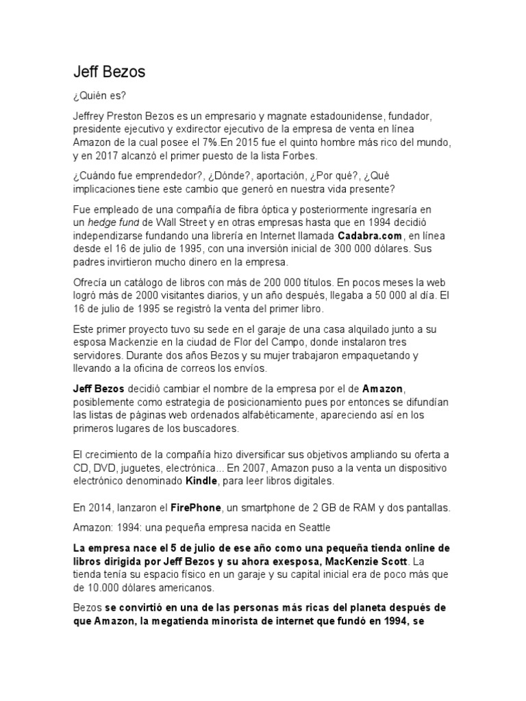 Jeff Bezos | PDF