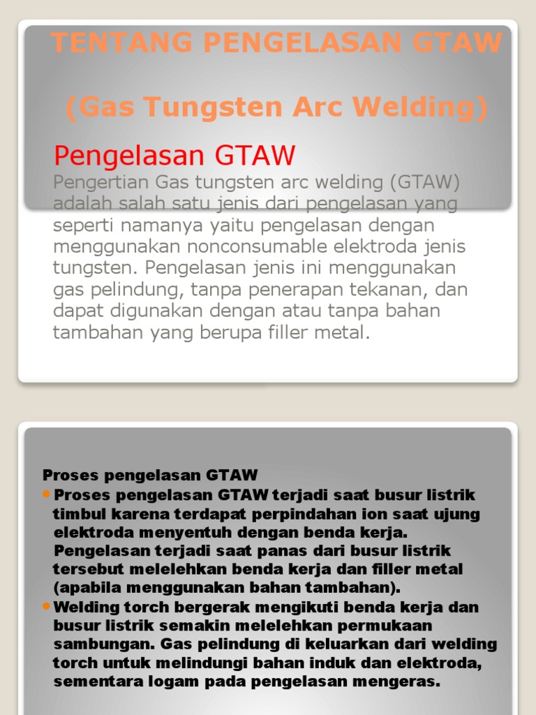 Panduan Pengelasan GTAW | PDF