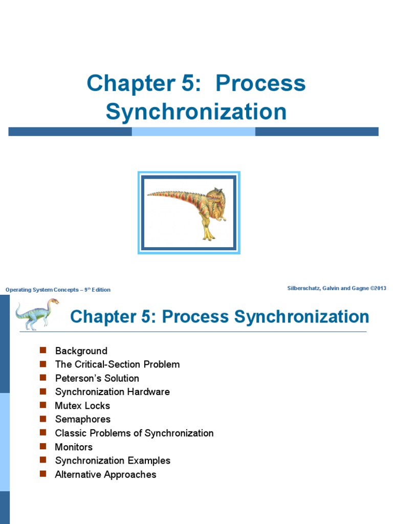 Process Synchronization | Download Free PDF | Thread (Computing) | Operating System