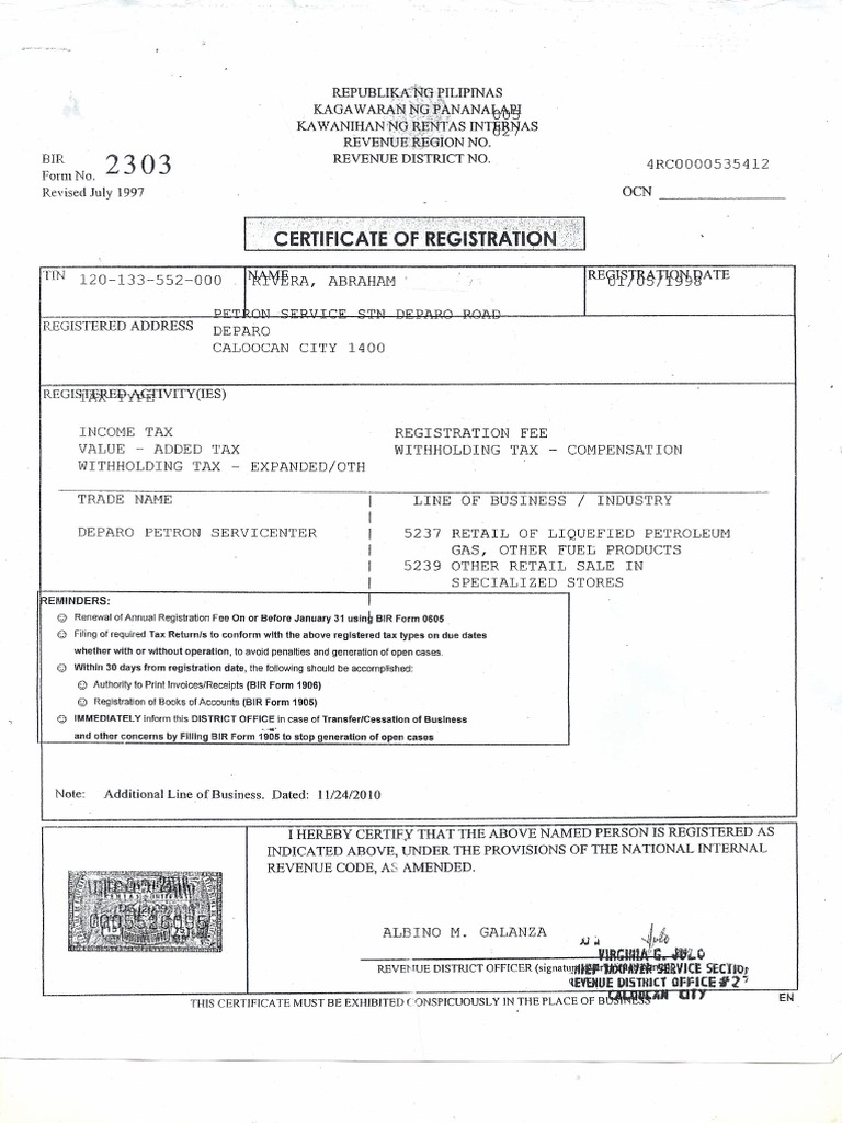 2303 - Deparo Petron - Abraham Rivera PDF | PDF