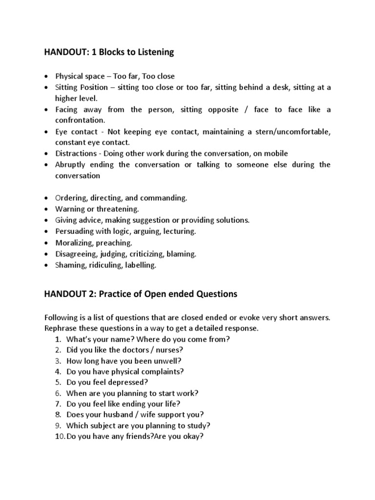 HANDOUT For Communication Skills DPR | PDF | Career & Growth