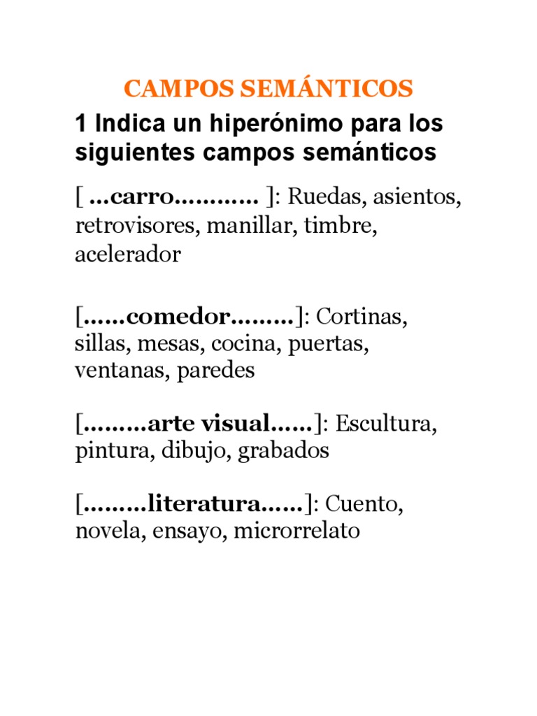 Campos Semánticos | PDF