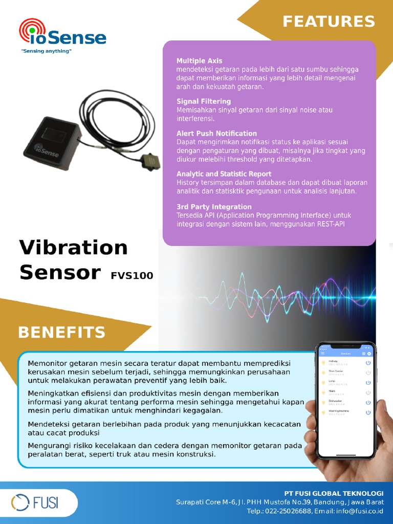 Brosur Vibration Sensor | PDF
