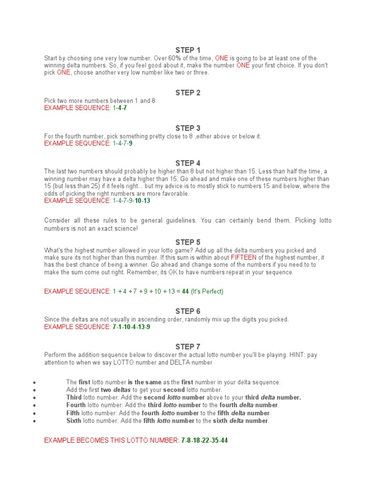 Delta Selection | PDF | Sequence | Probability
