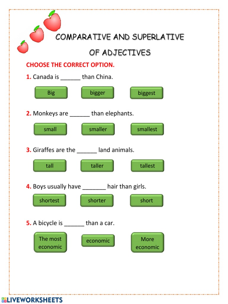 Comparatives and Superlatives Ii | PDF