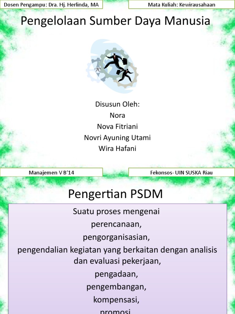 Pengelolaan Sumber Daya Manusia Dan Pengembangan | PDF