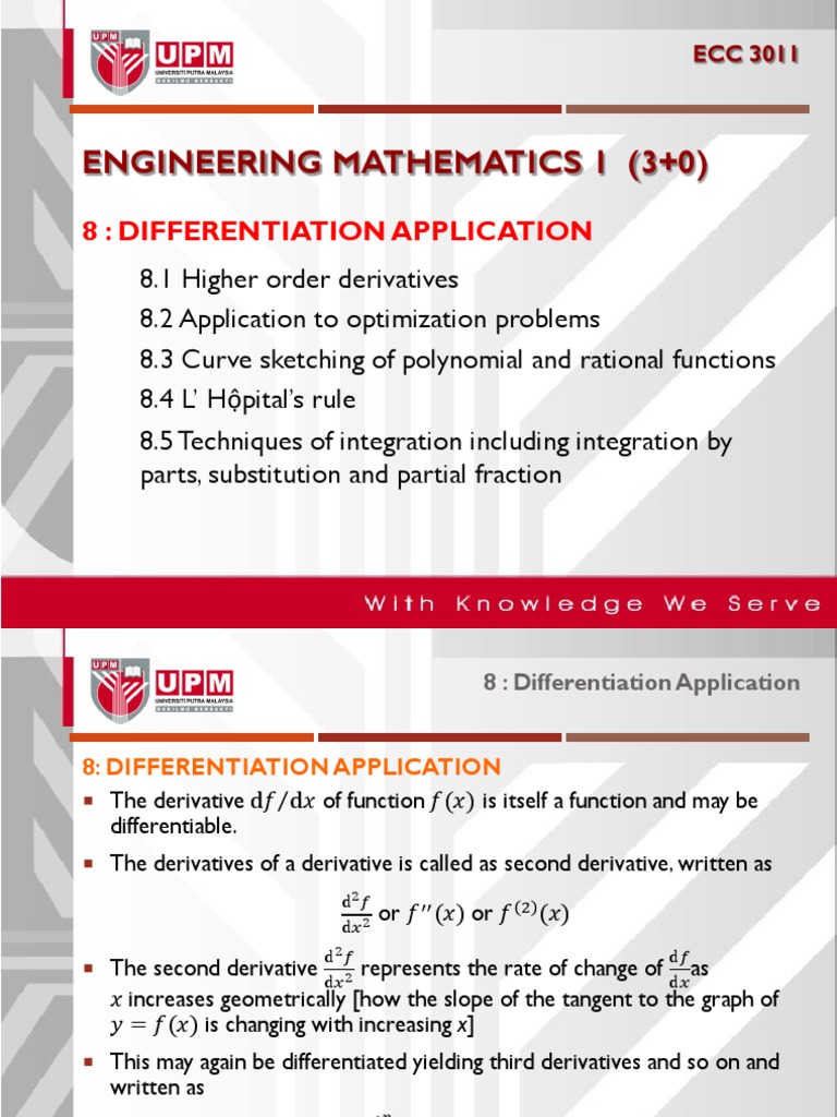 Chapter 8 Differentiation Application 1 | PDF | Derivative | Mathematical Relations