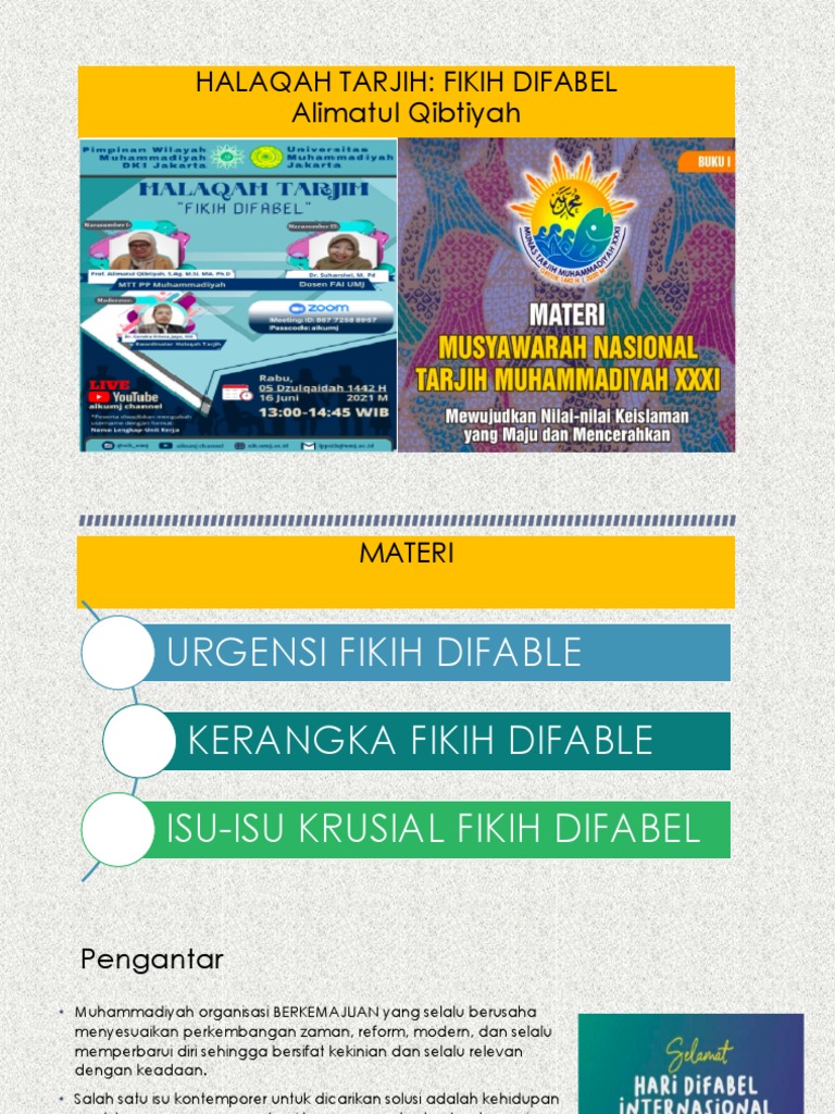 Fikih Difabel Prof. Alimatul Qibtiyah PDF | PDF Fikih Difabel Prof. Alimatul Qibtiyah PDF | PDF