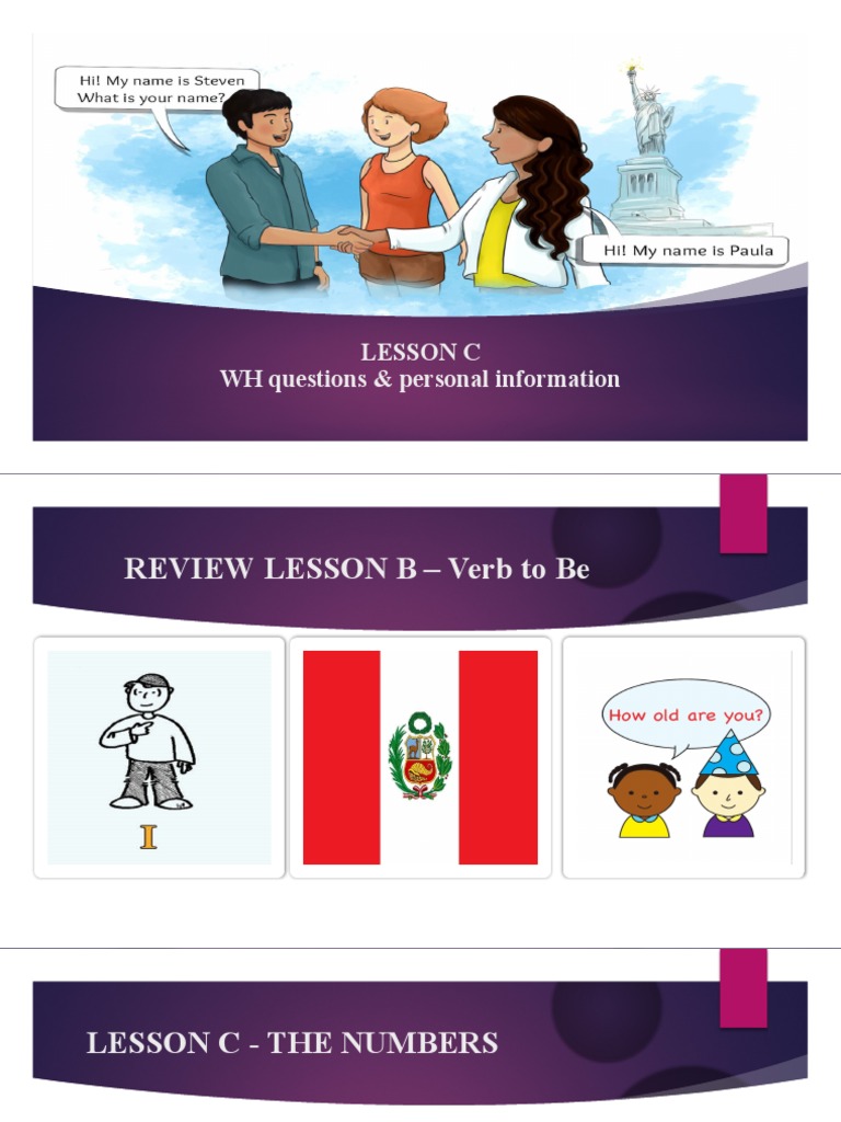 WH Questions & Personal Information Lesson | PDF | Question | Cognitive ...