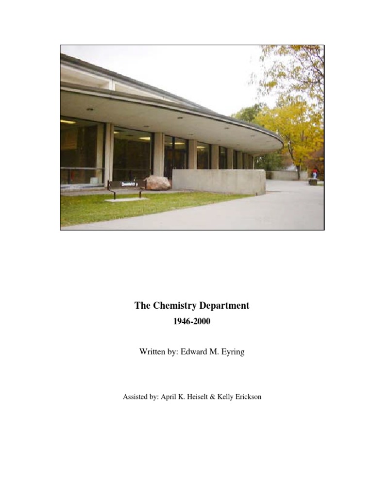 Chem Dept History | PDF | Proteomics | Physical Sciences