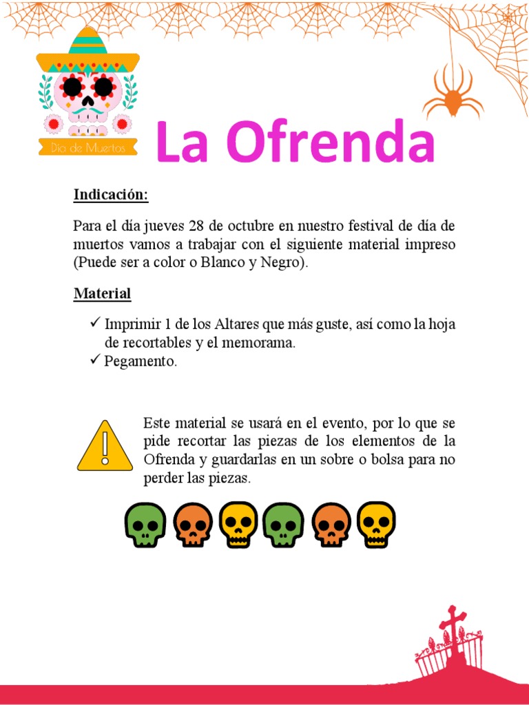 La Ofrenda-Material para Imprimir | PDF