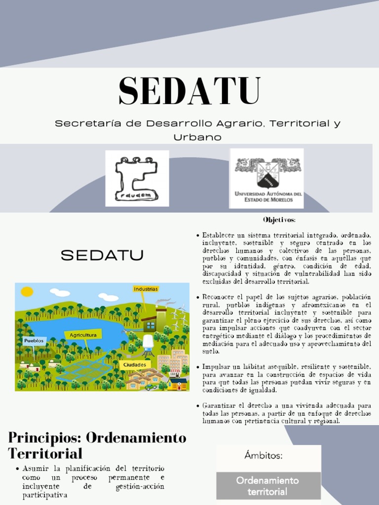 Presentación de SEDATU | PDF | Planificación | Sustentabilidad