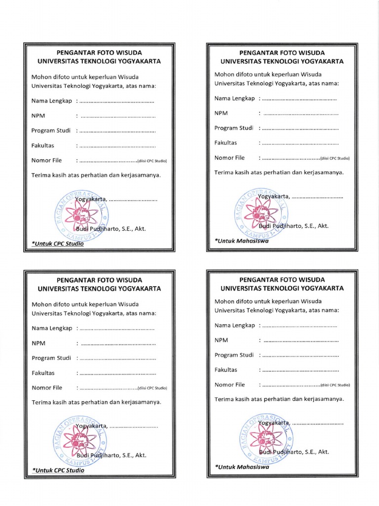 Foto Wisuda di CPC Studio Yogyakarta | PDF