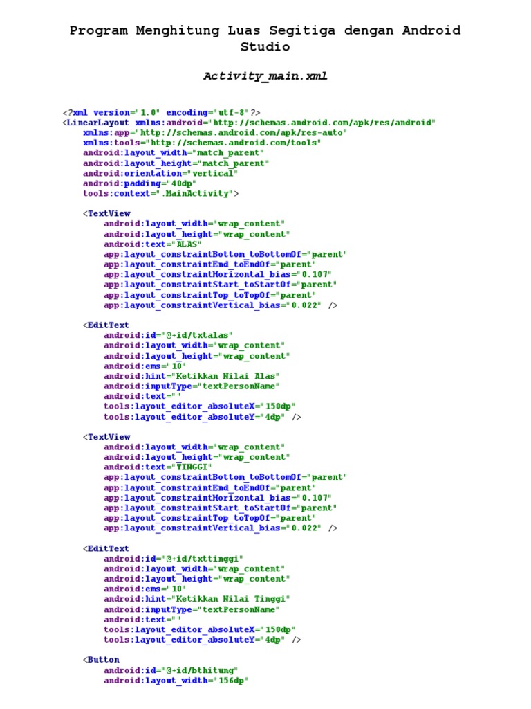 Hitung Luas Segitiga PDF | PDF | Free Mobile Software | Smartphone