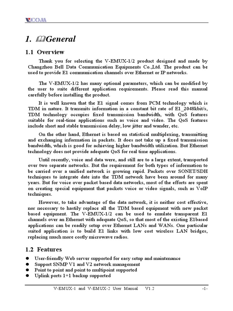 V-EMUX-1 and V-EMUX-2 | PDF | Computer Network | Network Switch