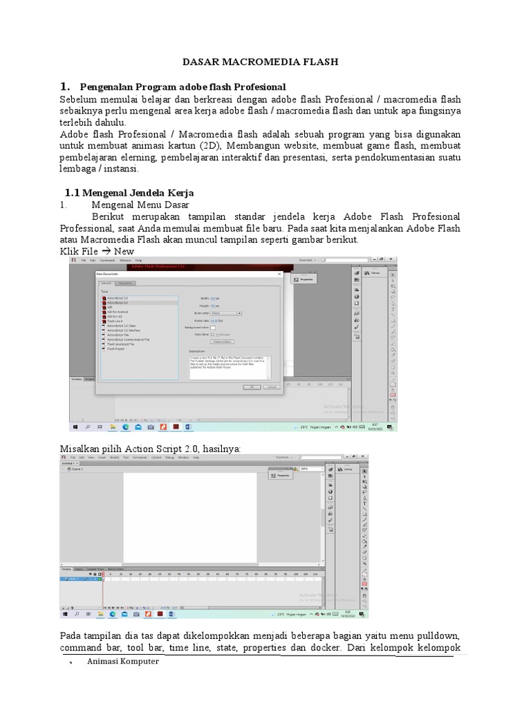 Pertemuan 2 Macromedia Flash Dasar | PDF