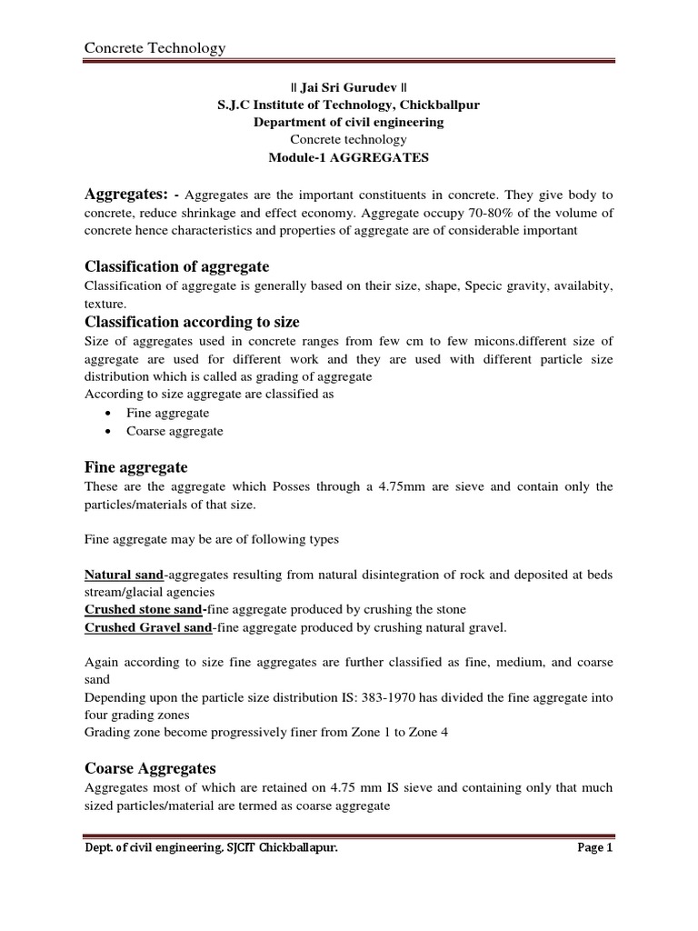 Module1 PDF | PDF | Concrete | Fly Ash
