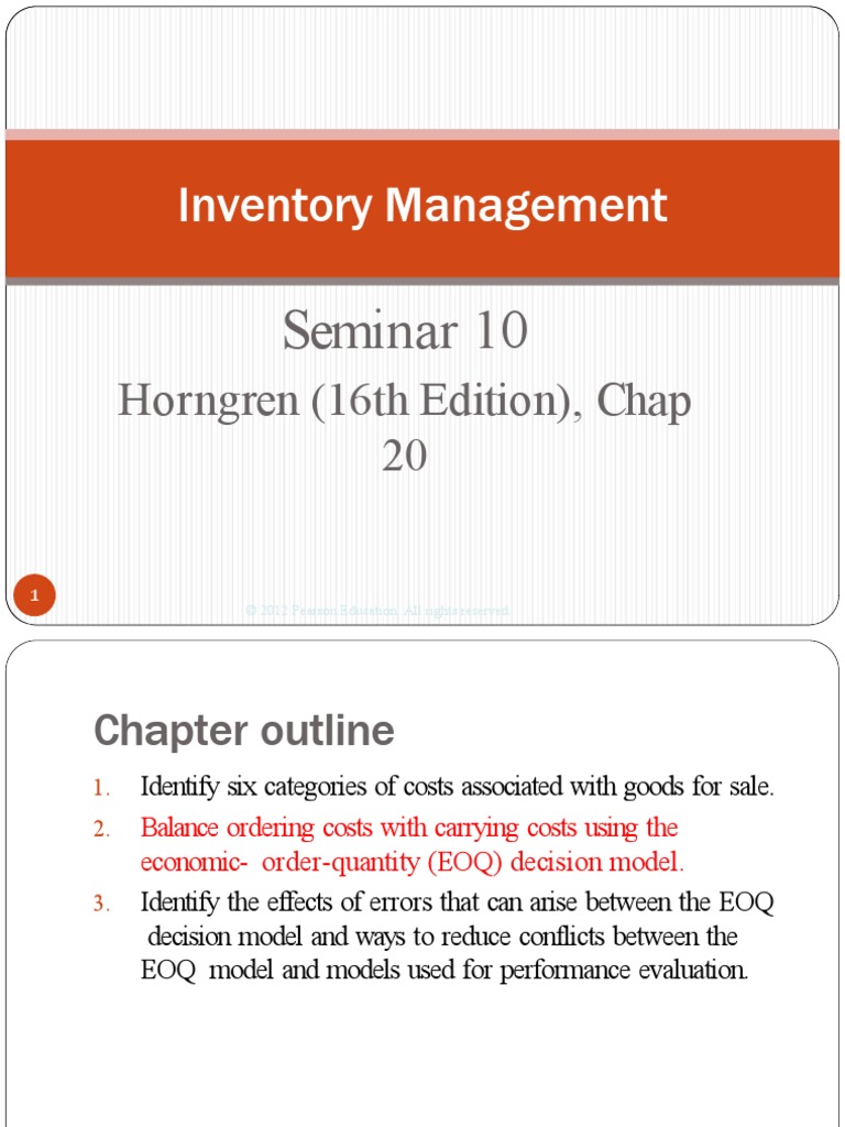 ACC2008 - Seminar 10 - Inventory Management - Students Version ...