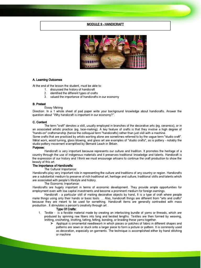 MODULE-9 - No Answer | PDF | Crochet | Yarn