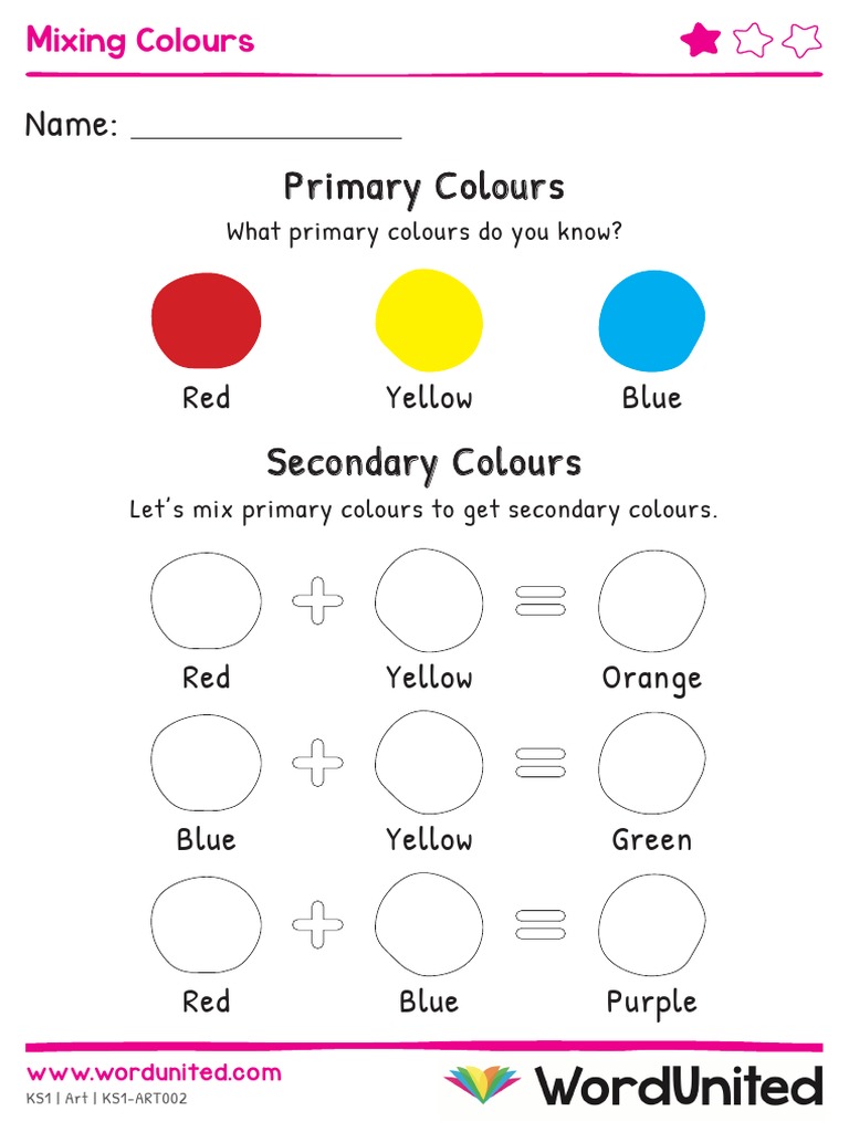 KS1 ART002 Mixing Primary Colours PDF | PDF