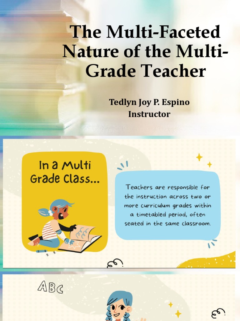 The Multi Faceted Nature of The Multi Grade Teacher | PDF | Teachers ...