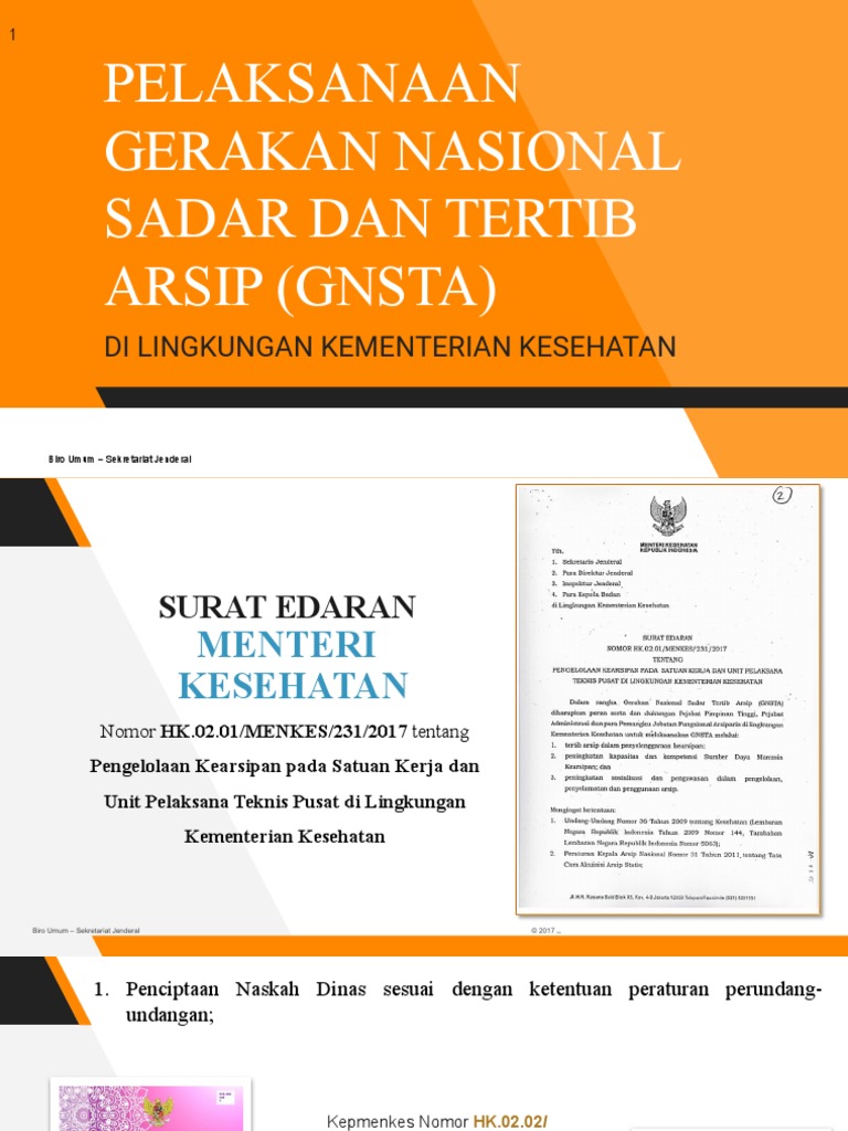 Gerakan Nasional Sadar Tertib Arsip | PDF