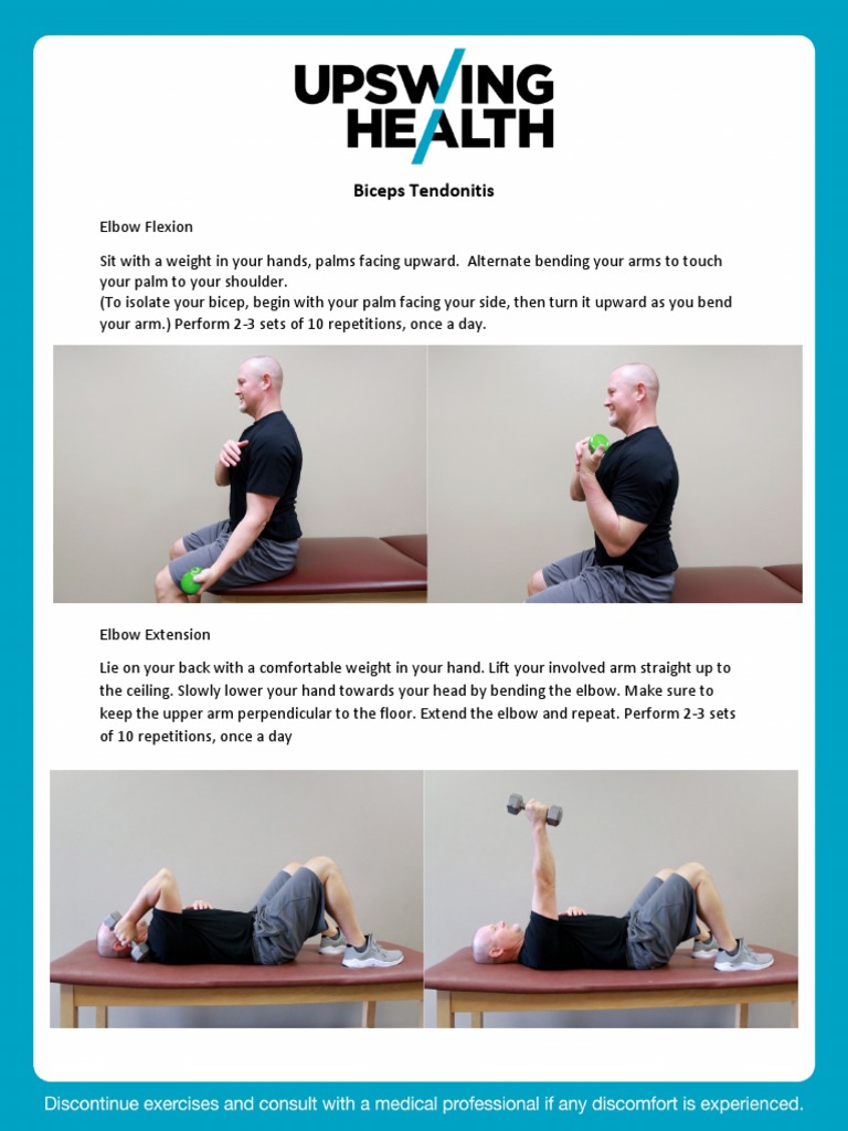 Distal Biceps Tendonitis | PDF