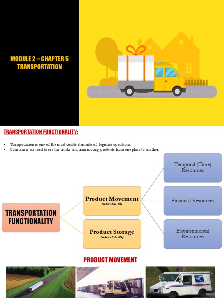 Chapter 5 - Transportation | PDF | Transport | Intermodal Freight Transport