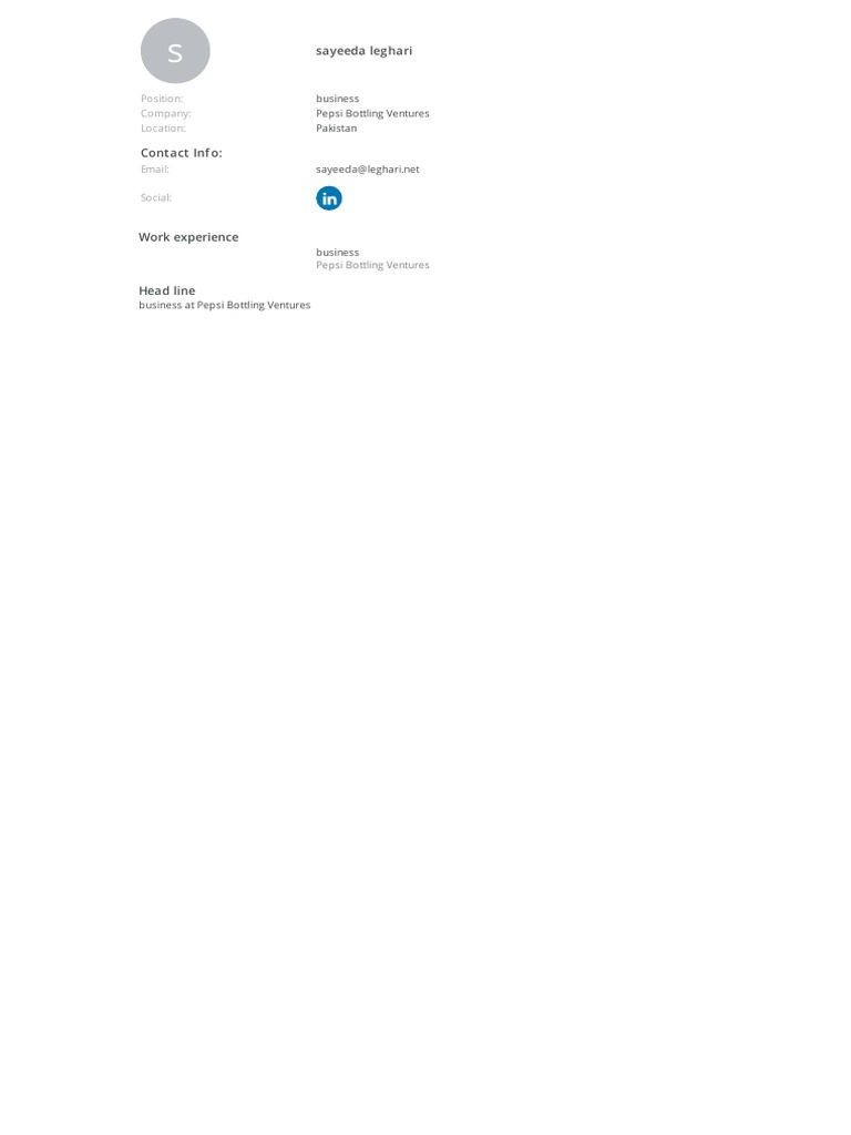 Sayeeda Leghari | PDF | Business | Finance & Money Management