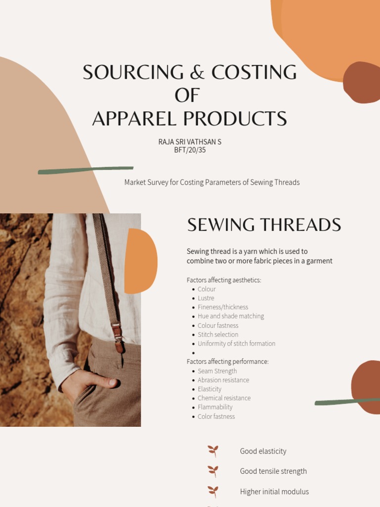 Costing and Sourcing | PDF | Yarn | Sewing