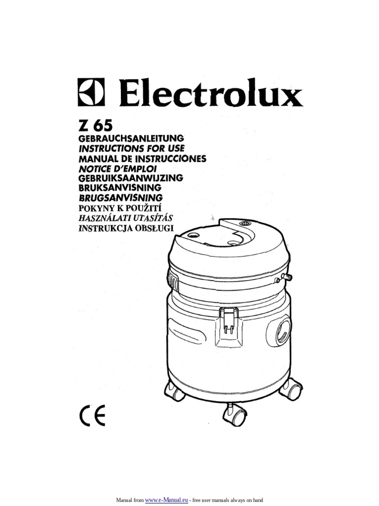 Electrolux Z65 | PDF