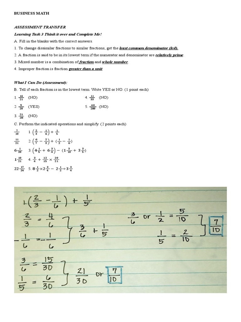 Q3M1 - Business Math PDF | PDF | Numbers | Decimal