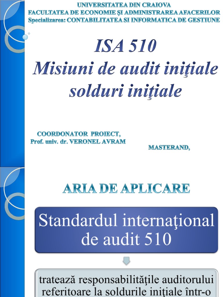 Isa 510 | PDF