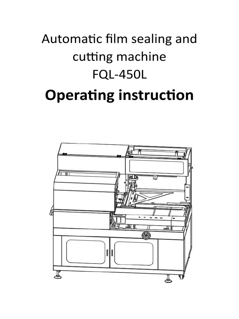 Automatic film sealing and cutting machine operation guide | PDF ...