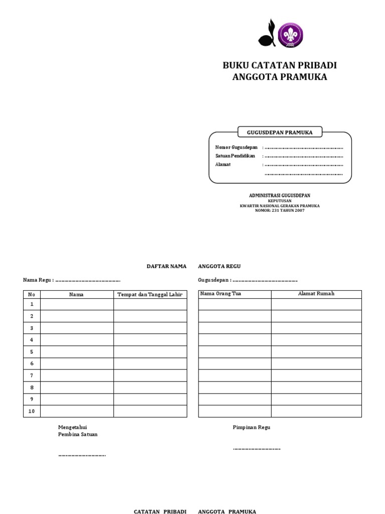 Buku Catatan Pribadi Pdf