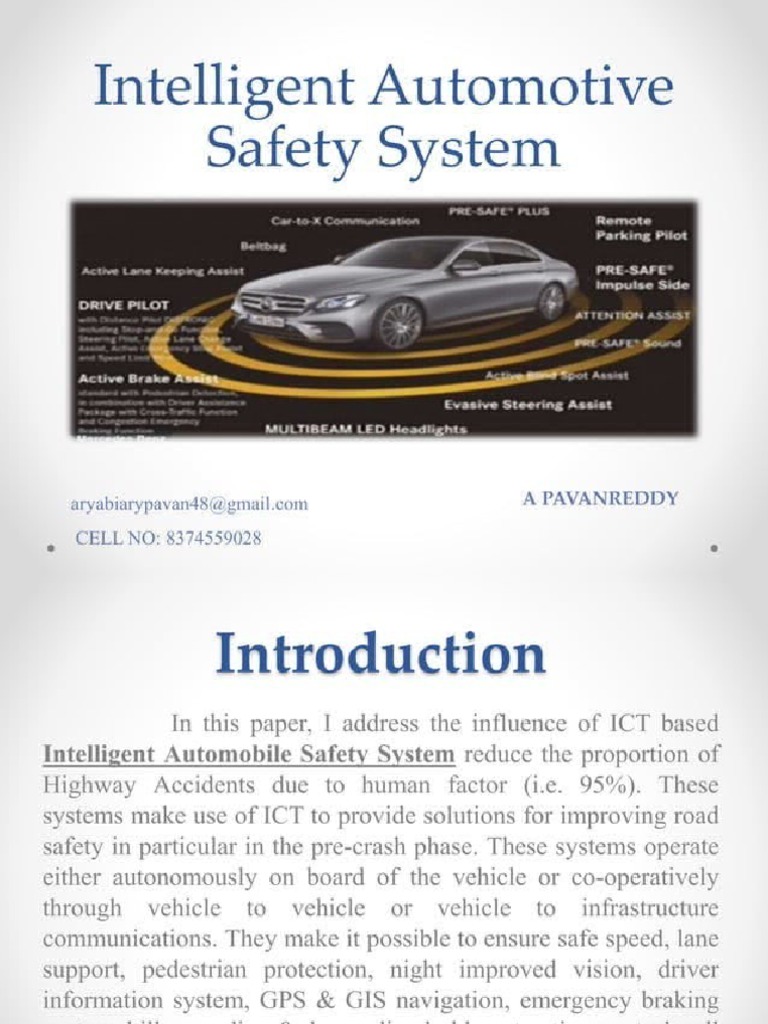Intelligent Automotive Safety System | PDF