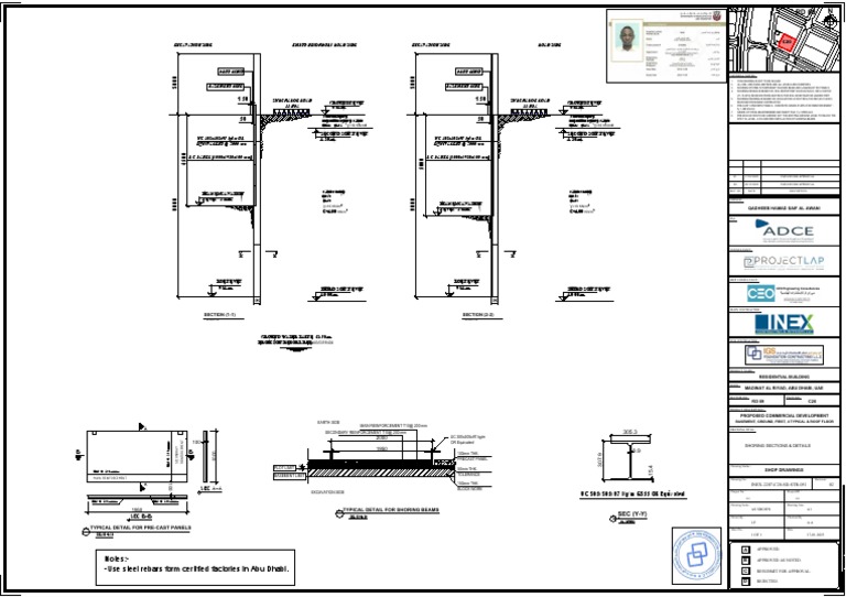 STR-051 Shoring Sections & Details MR. QADHEEB | PDF | Deep Foundation | Architectural Design