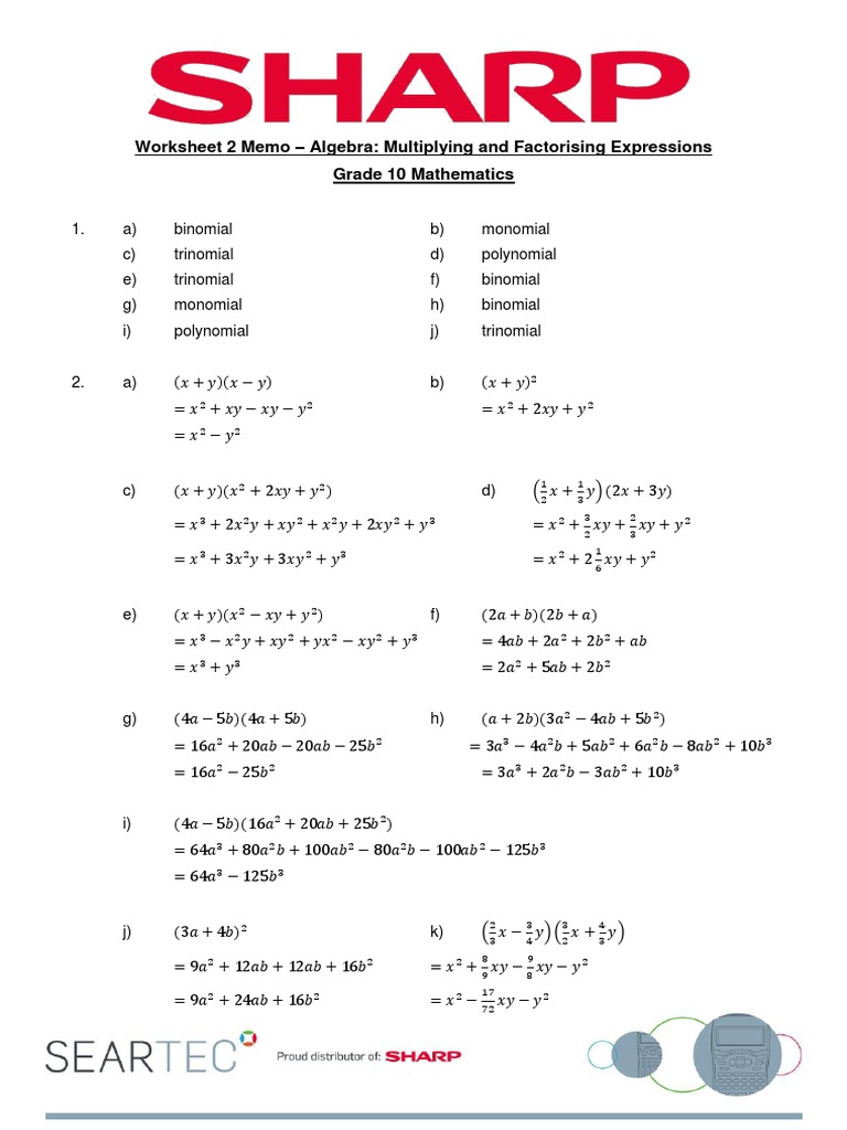 Multiplying Algebraic Expressions Worksheet Writing Algebraic