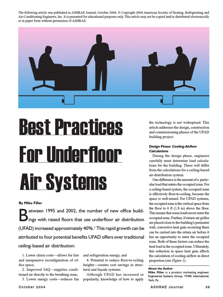 Best Practices For UFAD System PDF | PDF | Temperature ...