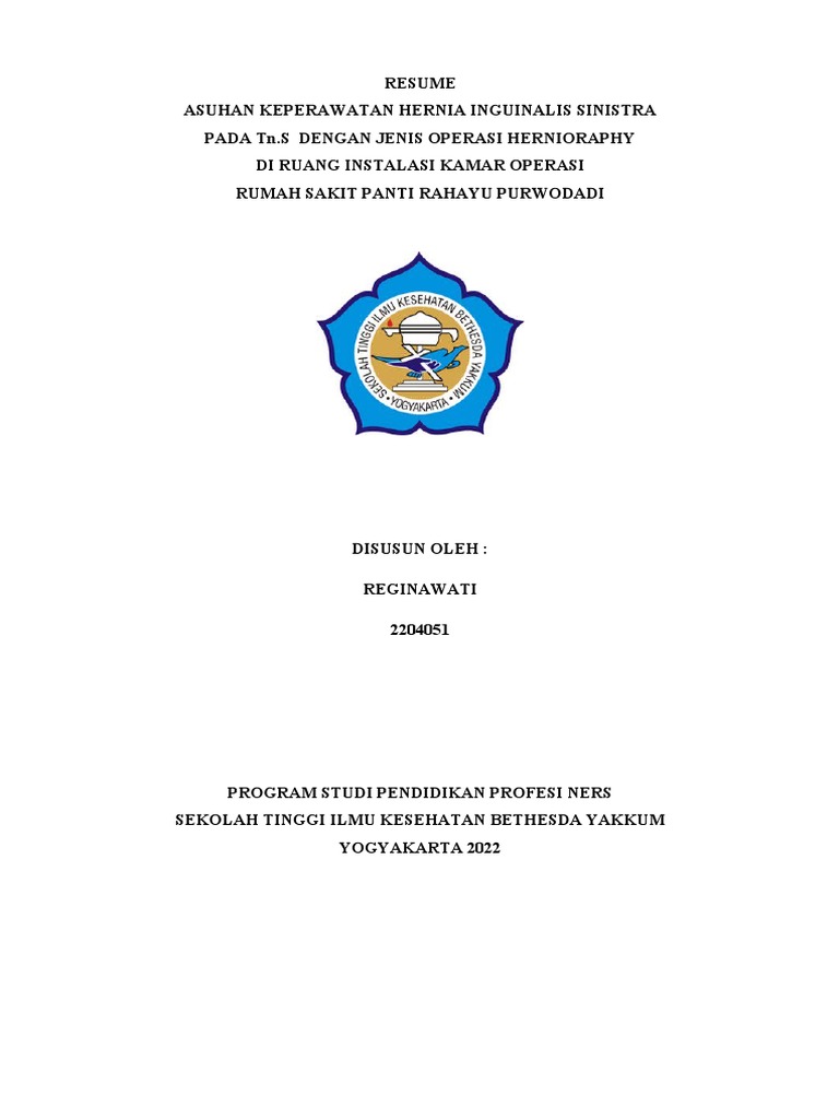 Reginawati_2204051_RESUM HERNIA di IKO | PDF