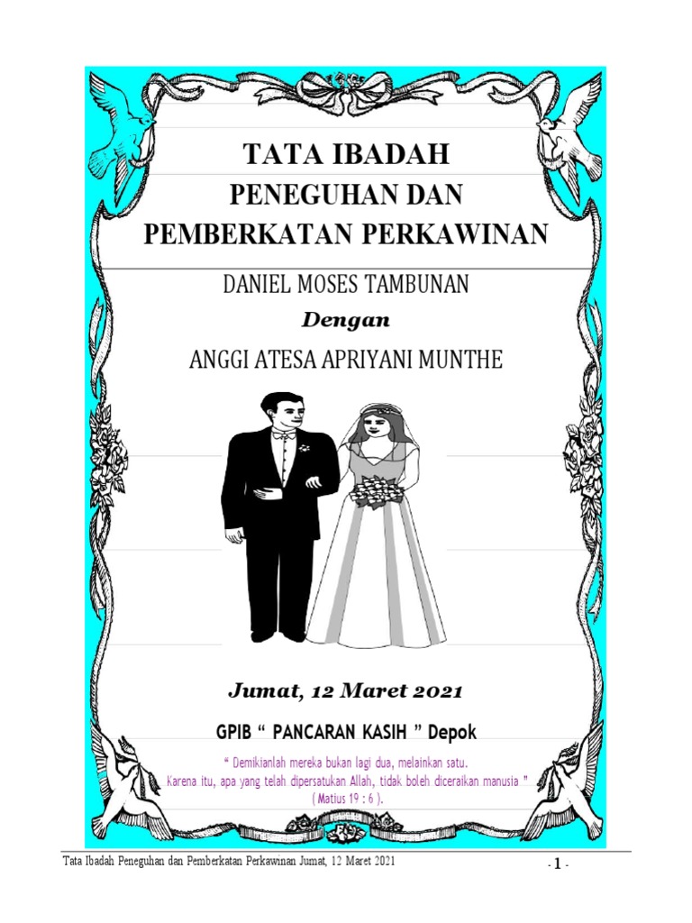 Taib Pemberkatan Nikah - 120321 | PDF
