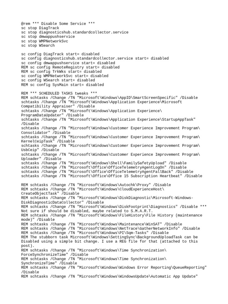 Remove Windows10 Bloat - Bat | PDF | Windows Registry | Microsoft Windows